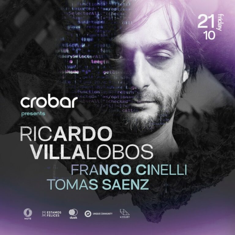 Entradas > Ricardo Villalobos @ Crobar | Ahivamos.com