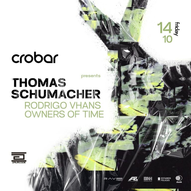 Entradas > Thomas Schumacher @ Crobar | Ahivamos.com